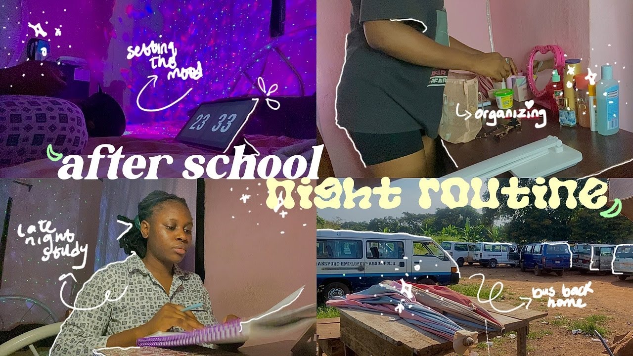 PRODUCTIVE after school NIGHT ROUTINE｡⋆ ﾟ☾ ﾟ *uni med student - YouTube