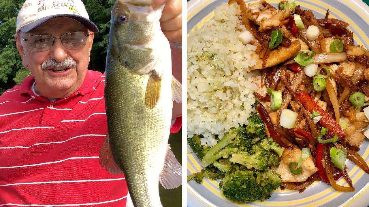 Fishing for a Bass Stir Fry (a low-carb dish that'll satisfy) - YouTube