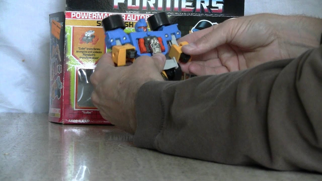 Transformer G1 Powermaster Autobot Slapdash with Lube mib review - YouTube