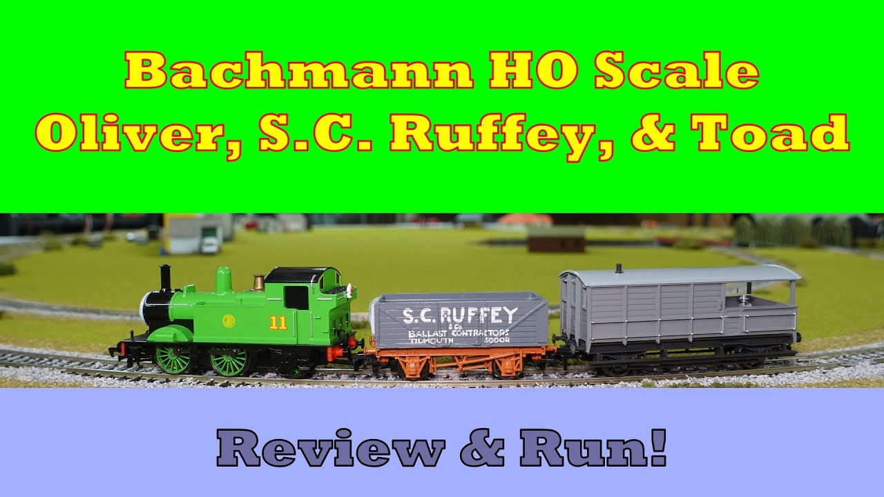 HO Scale Bachmann Oliver, S.C. Ruffey, & Toad Review & Run! - YouTube