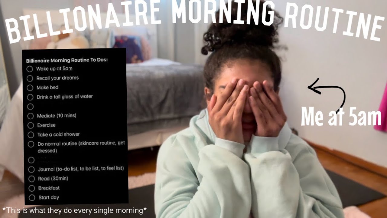 I tried the BILLIONAIRE morning Routine - YouTube