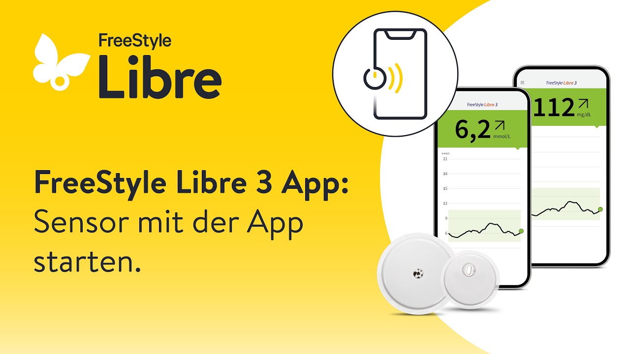FreeStyle Libre 3 App[1]: Sensor mit der App starten. - YouTube