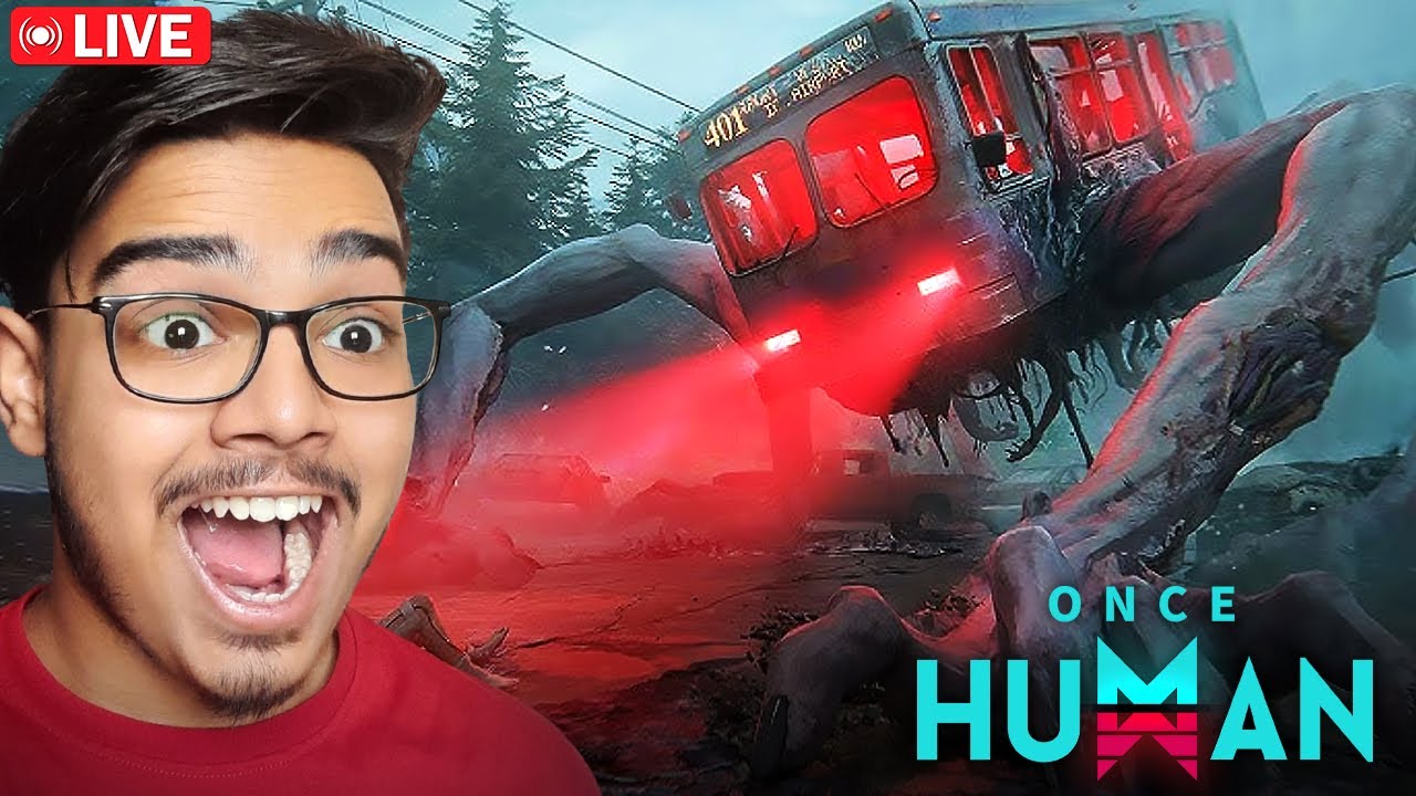Fighting A FREAKING BUS 😱 Once Human LIVE 🔴 - YouTube