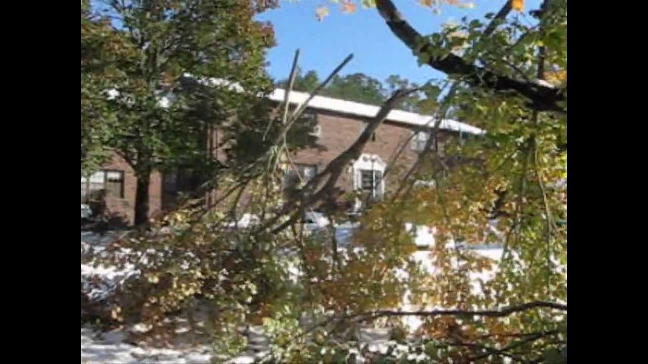 Historic October Snow Storm, CT - YouTube