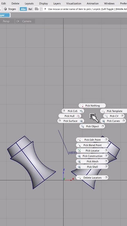 Autodesk Alias Tutorial Mirroring An Object About A Plane Aclasssurfacing Aliastutorial
