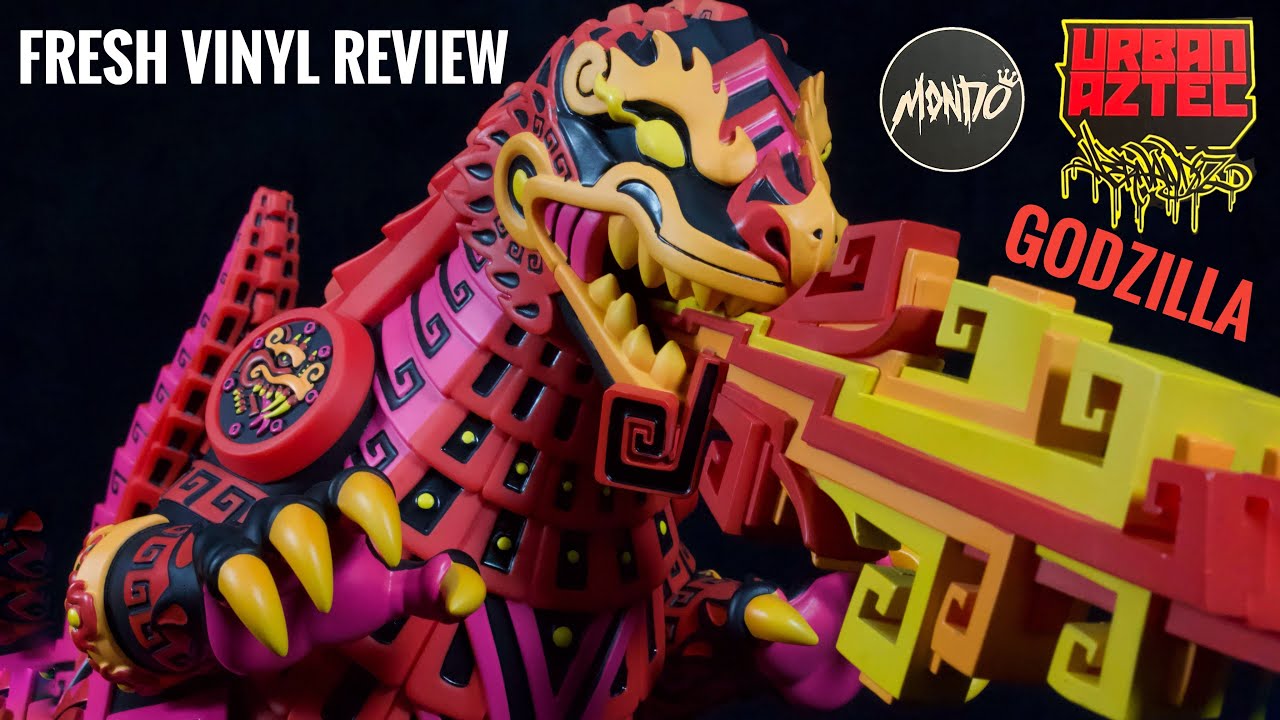Urban Aztec Soft Vinyl Godzilla Figure (Red Version) REVIEW - YouTube