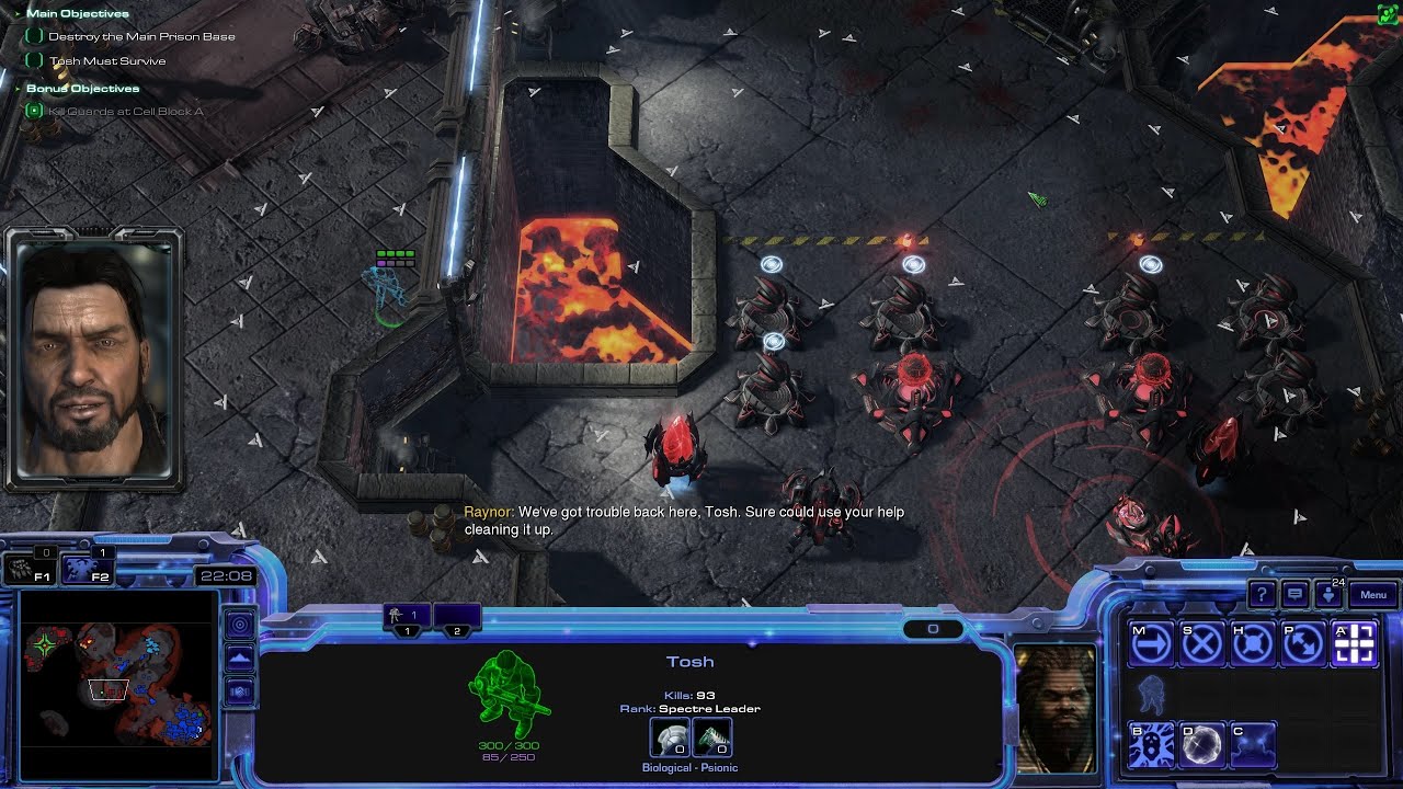 StarCraft 2 WoL Other Enemy Campaign Mission 10a - Breakout - YouTube