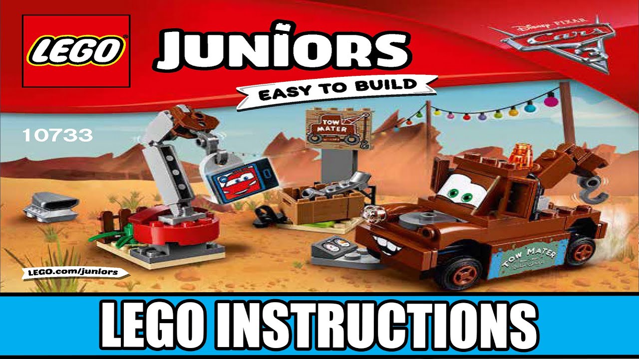 LEGO Instructions - Juniors - 10733 - Mater's Junkyard - Cars 3 - YouTube
