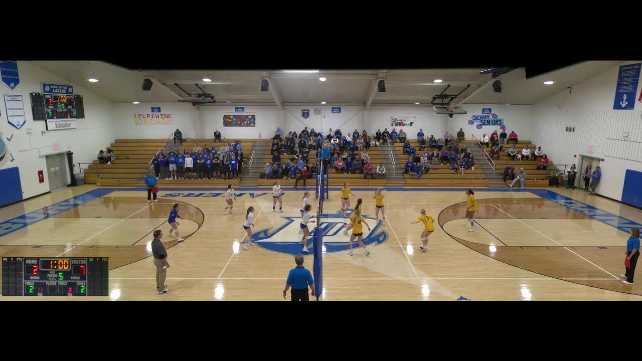 Danbury vs Old Fort High School Girls' Varsity Volleyball - YouTube