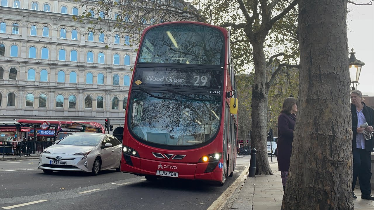 FRV. Arriva London Route. 29 Trafalgar Square - Wood Green (HV126-LJ13 ...