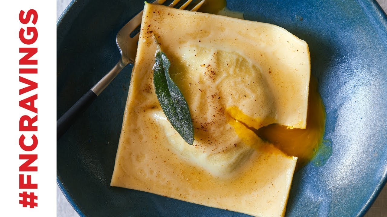 Egg Yolk-Stuffed Ravioli | Food Network - YouTube