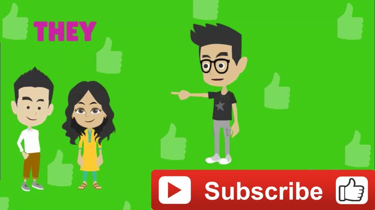 English lesson 1 (pronouns he, she, we, they...) - YouTube