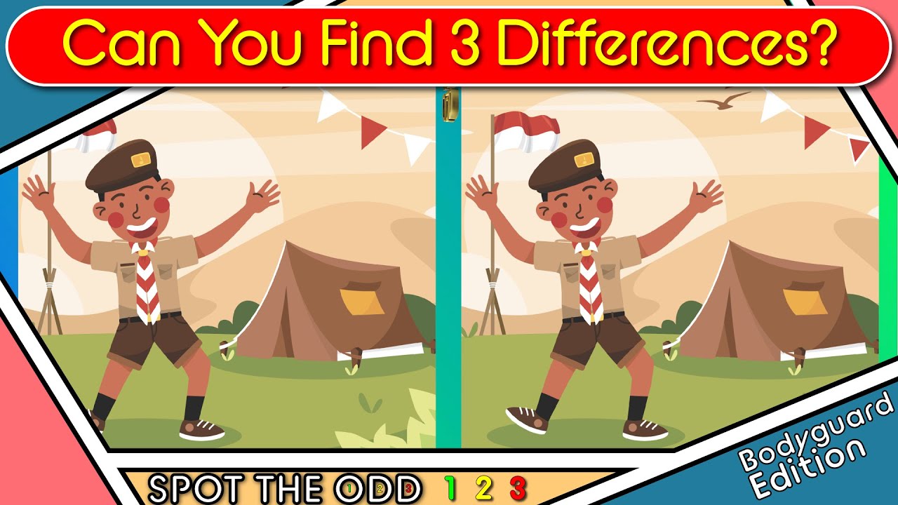 Find 3 Differences : Scout's Edition! Brain Break #findthedifference ...