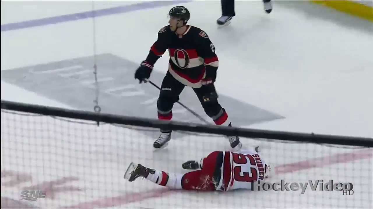 Jared Cowen huge hit on Jeff Skinner . Apr 16,2013 - YouTube