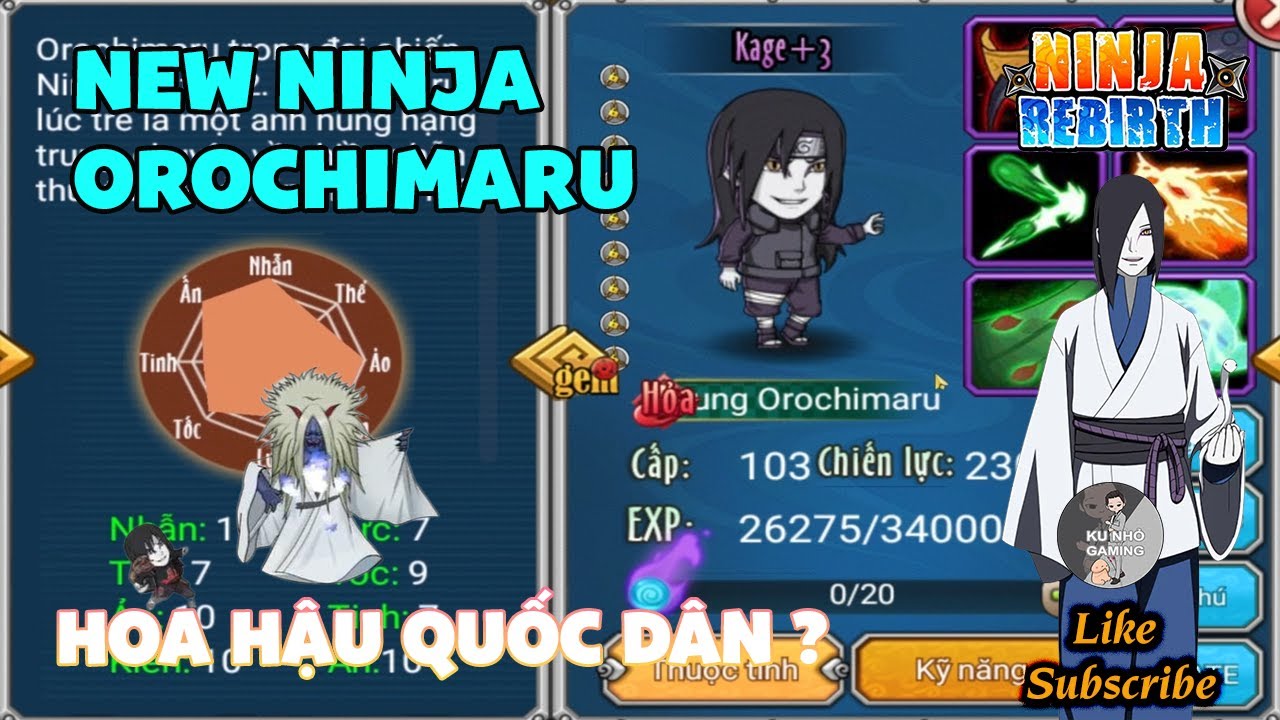 Ninja Rebirth | Review Update - New Ninja - Young Orochimaru | KuNhỏ ...
