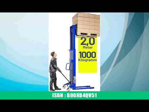 Pallit Hochhubwagen manuell 2000mm HubhÃ¶he 1000kg Tragkraft Lift-L PU Rollen Flexibler &