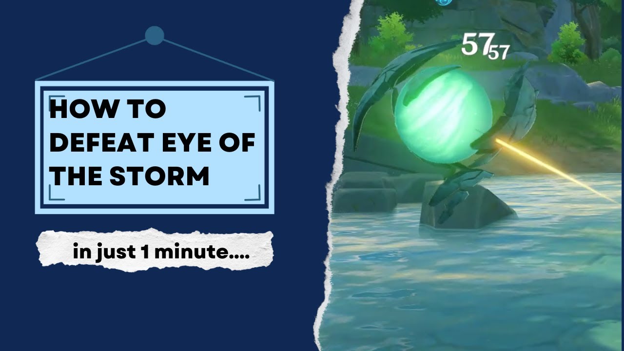 how to defeat eye of the storm genshin impact| #genshin #howto - YouTube