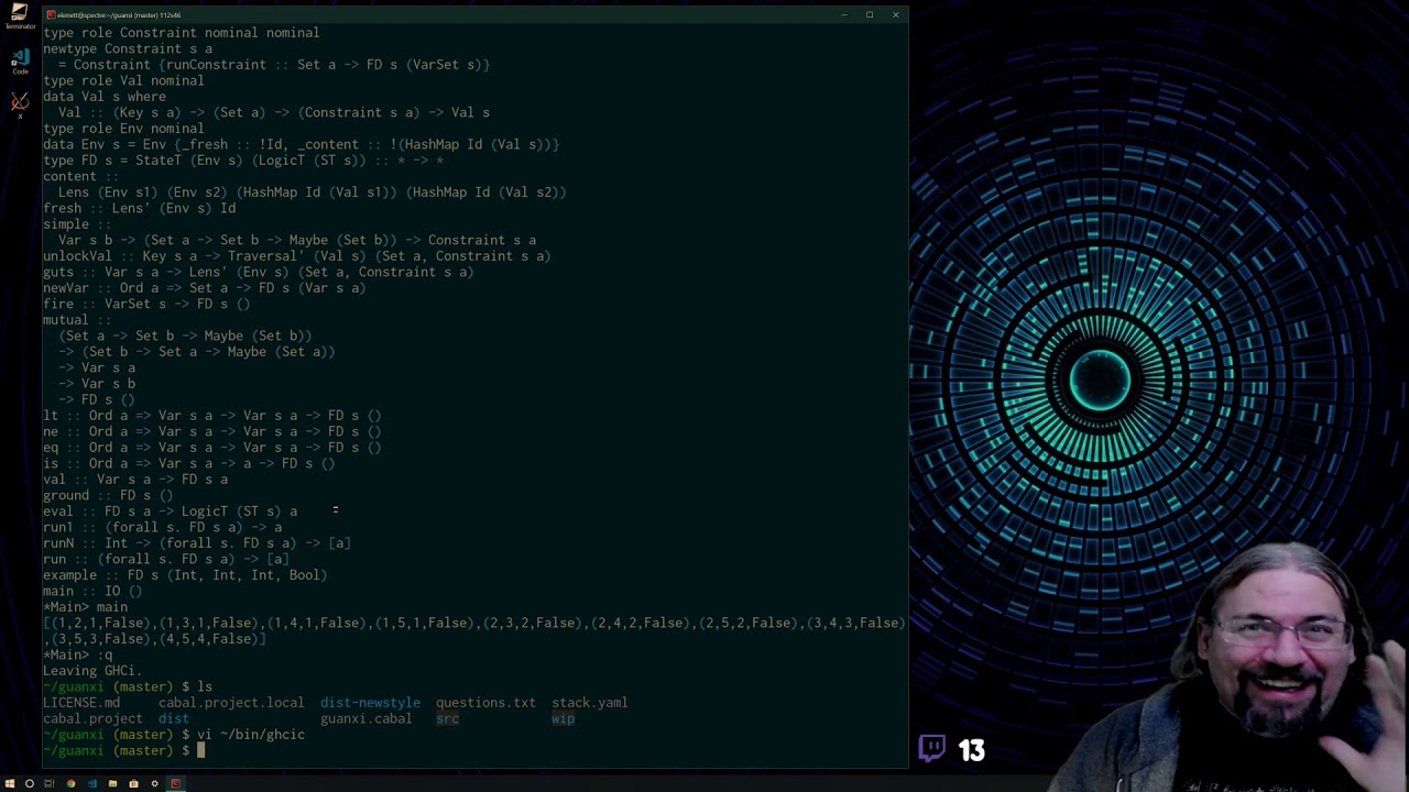 Haskell Live Coding Session 19 Relational Programming Part 4 Soul 8107