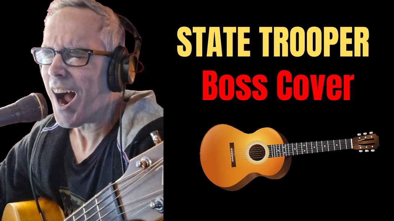 Bruce Springsteen - State Trooper (Solo Acoustic Cover in 4K | Lyrics ...