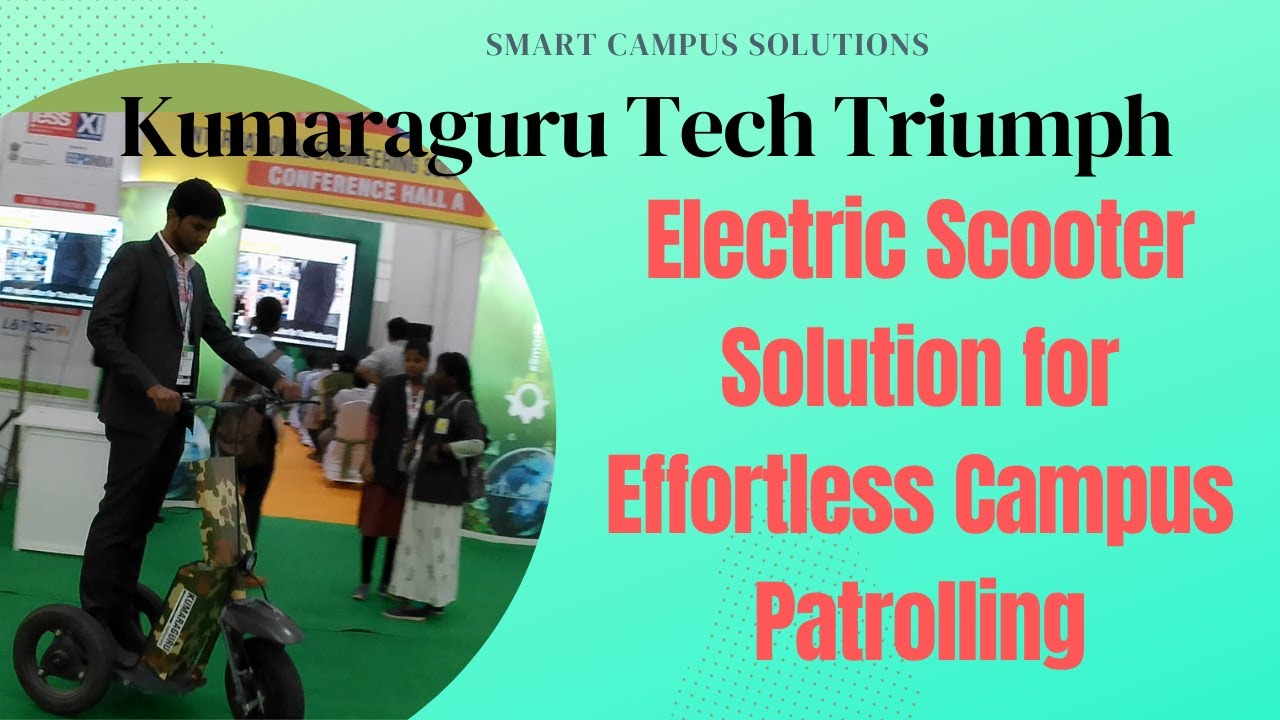 Innovative Electric Scooter by Kumaraguru Engineering Students - YouTube