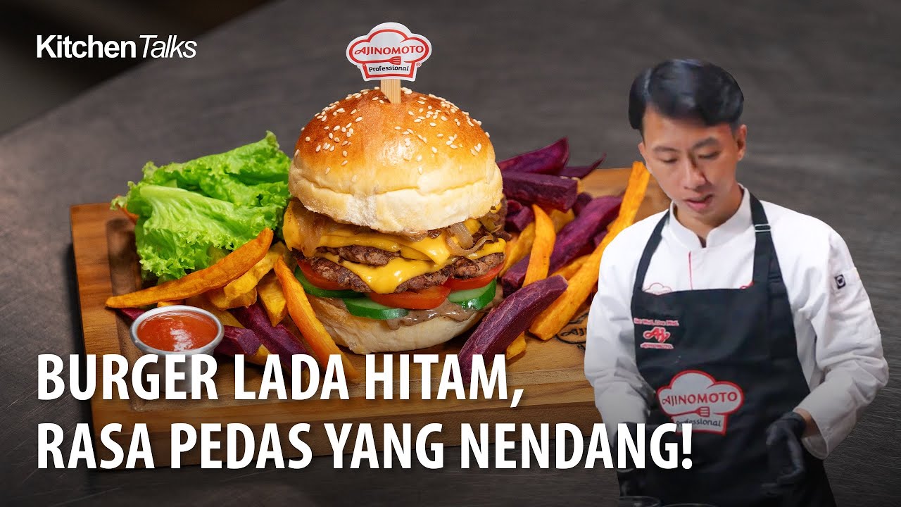 Burger Lada Hitam, Rasa Pedas yang Nendang | Kreasi Menu Ajinomoto ...