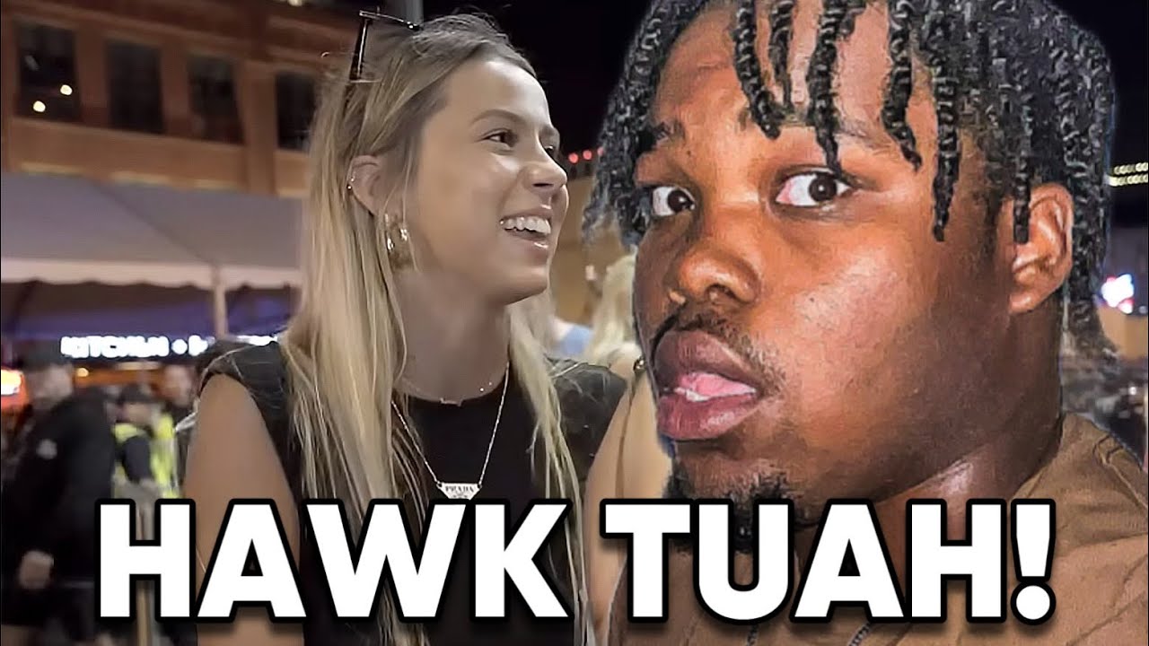 “HAWK TUAH” GIRL RIZZES ME UP😭 - YouTube