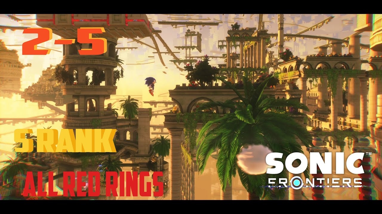 Sonic Frontiers - Cyberspace 2-5 S Rank + All Red Rings - YouTube