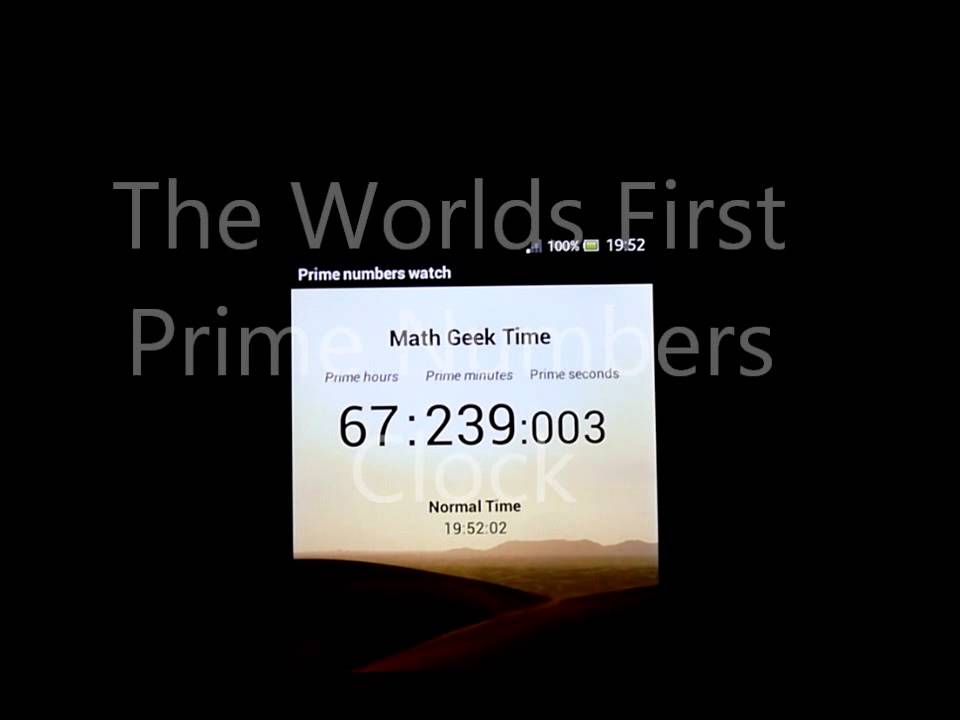 PRIME NUMBERS CLOCK - YouTube