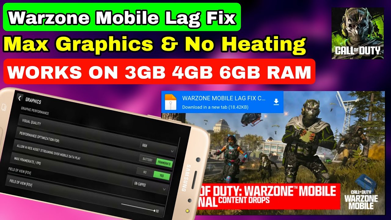 Fixing Lag & Enhancing Graphics in Warzone Mobile | Lag Fix Wzm After ...