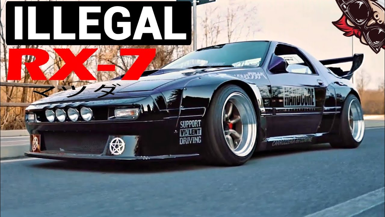 🐒 HE BUILT AN ILLEGAL CAR! MAZDA RX7 PANDEM REVIEW - YouTube