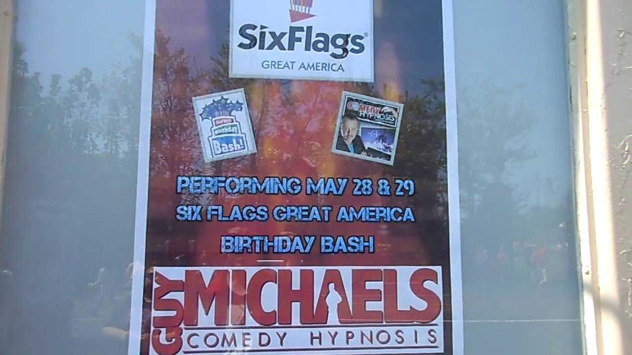 Pictorium Comedy Hypnosis Show Coming Soon Six Flags Great America 5-21 ...