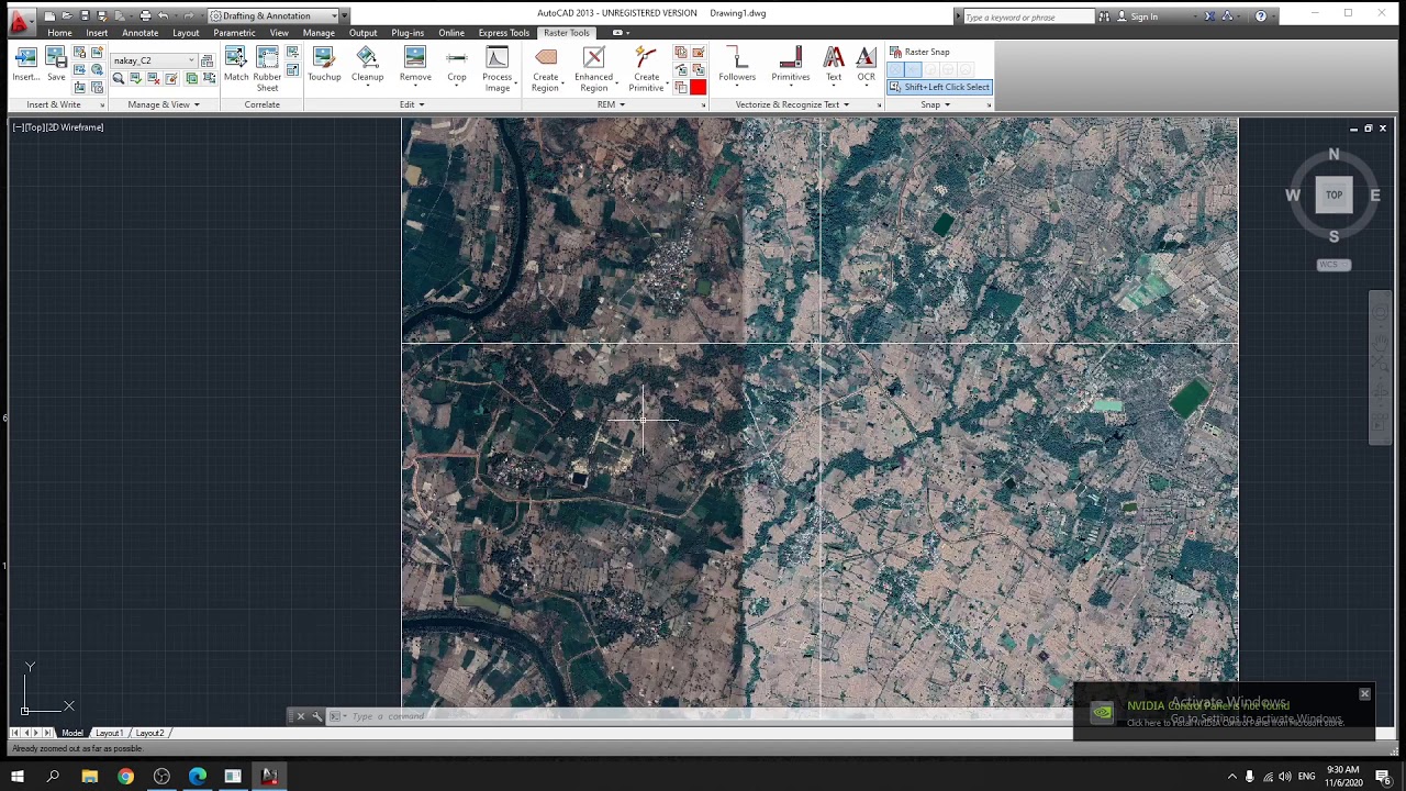 สอนทำ Basemap จากภาพดาวเทียม Google มีค่าพิกัดใน AutoCad - Part3 - YouTube