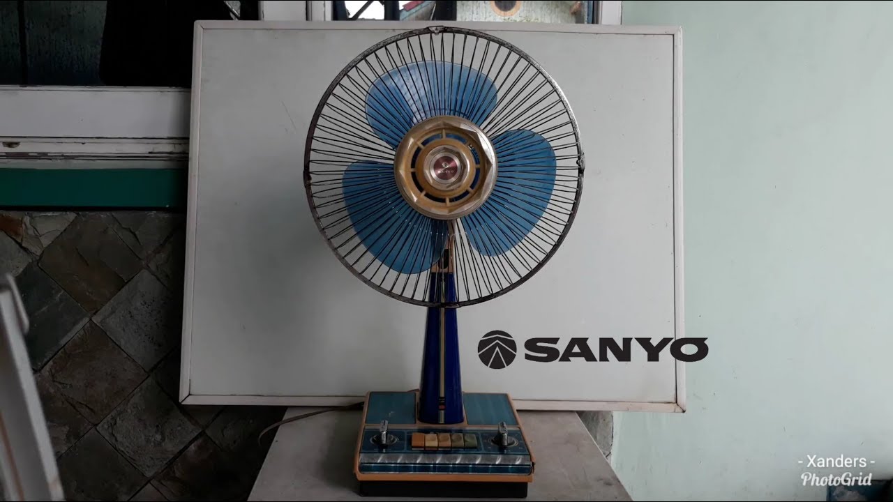Vintage Sanyo 12" desk fan | HD Remake - YouTube