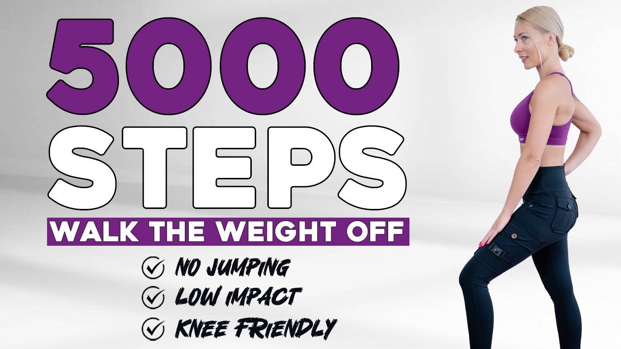 5000 STEPS IN 30 Min - Walking FAT BURN Workout to the BEAT, Knee ...