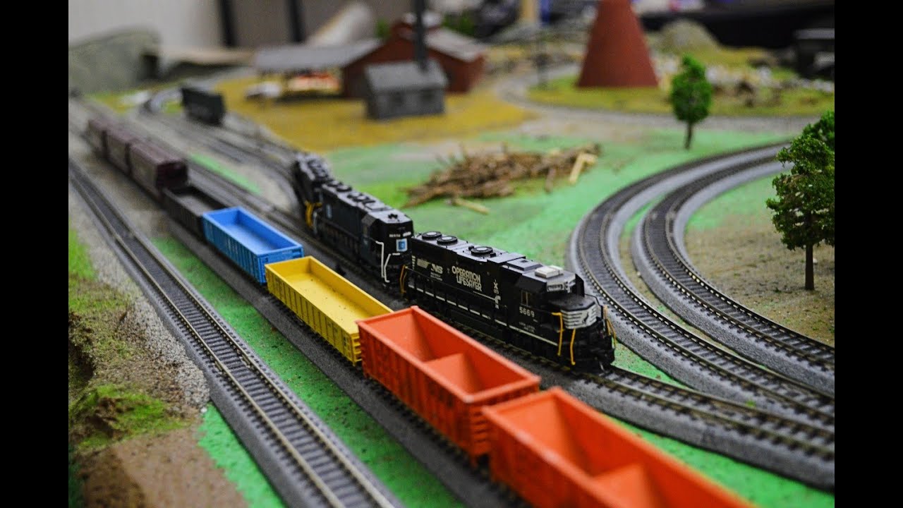 Model Railroad N Scale Trains - YouTube