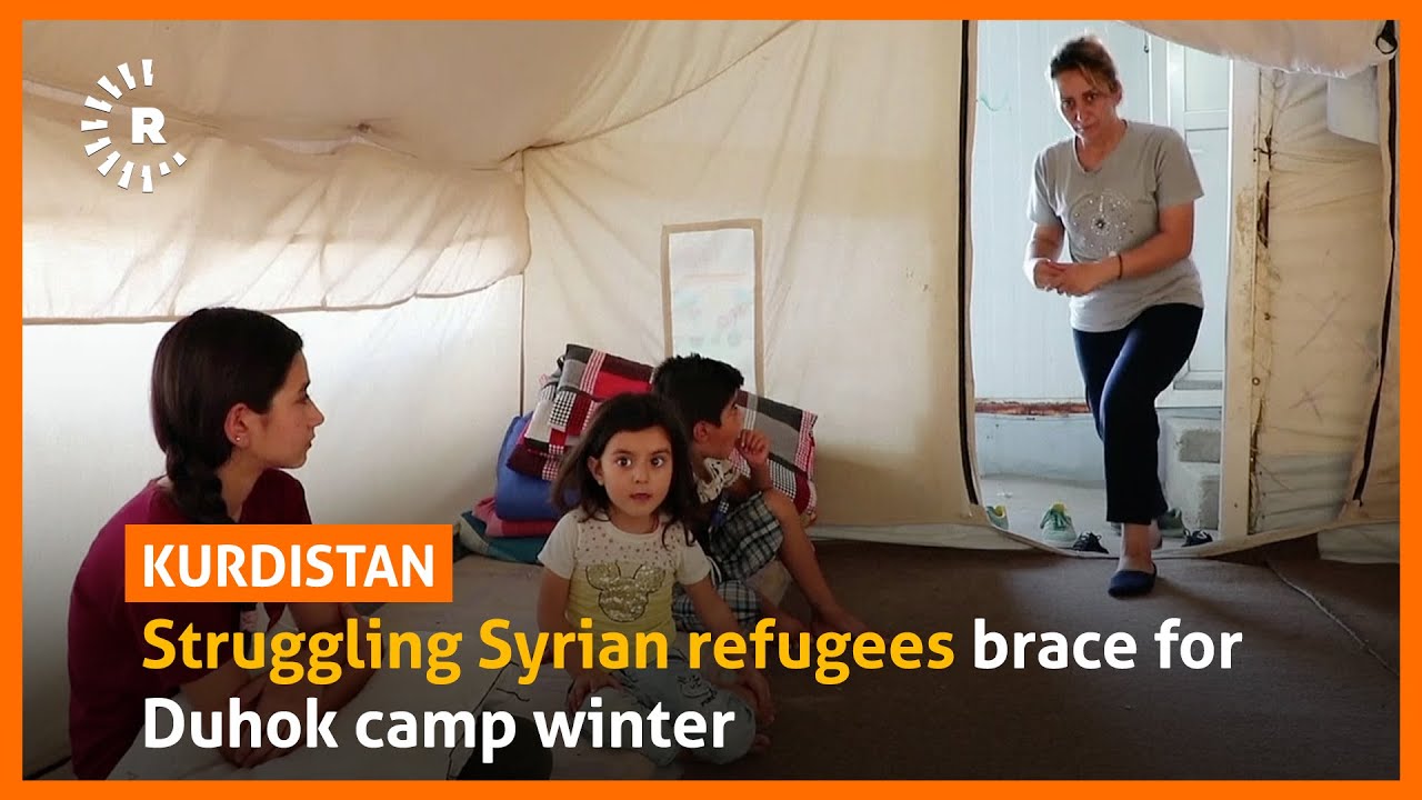 Struggling Syrian refugees brace for Duhok camp winter - YouTube