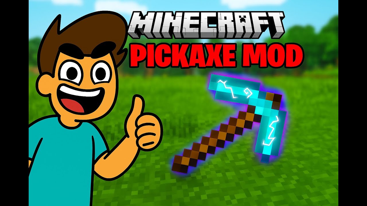 MORE PICKAXE MOD (15+ NEW PICKAXES) - YouTube