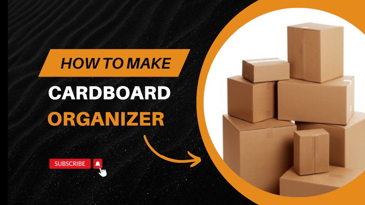 How to make a waste box to organiser | cardboard box organiser - YouTube