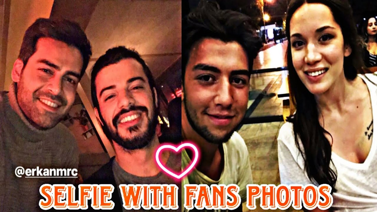 Erkan Meriç Ve Hazal Subaşi taking selfie with Fans Photos.by Usman ...