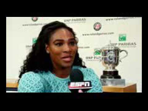 Serena Williams ESPN Interview after Final Press conference after her ...