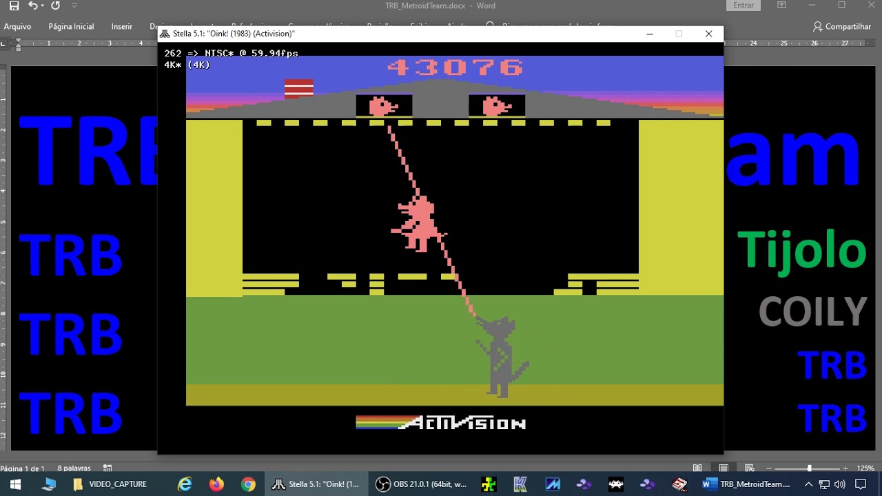 Oink! (Atari 2600) 331268 record by TRB_MetroidTeam - YouTube