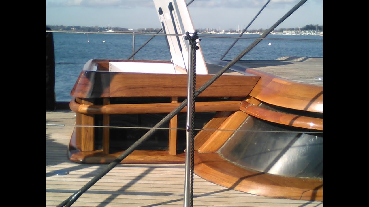 Custom Deck Box for Incredible 100ft Teak Sailboat.. - YouTube