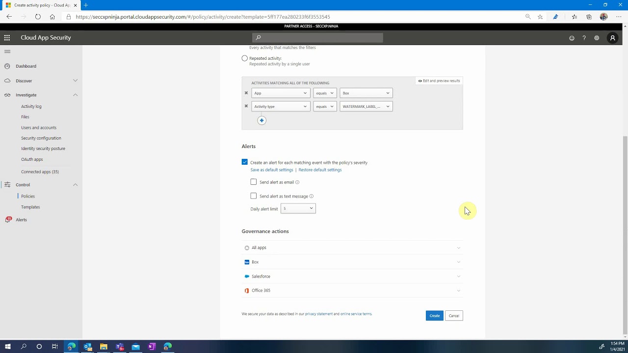 Microsoft Cloud App Security: Protect your Data in Box Using MCAS - YouTube