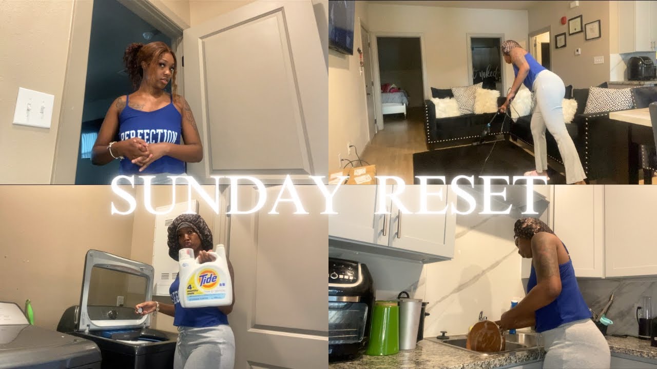 SUNDAY RESET🫧 Clean with me, cooking Sunday dinner (gumbo) + Preparing ...