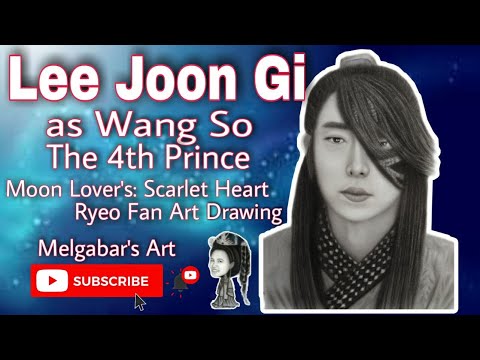 Lee Joon Gi As Wang So Portrait Drawing/4th Prince In Moon Lovers Scarlet Heart Ryeo  Serries