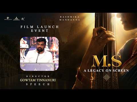 Director Gowtam Tinnanuri Speech at M.S. A Legacy on Screen Launch Event | Rashmika | Anirudh