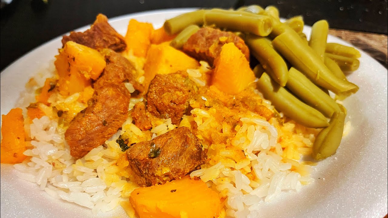 HOW TO MAKE BEEF CUBES WITH WHITE RICE | PUERTO RICAN STYLE | EASY ...
