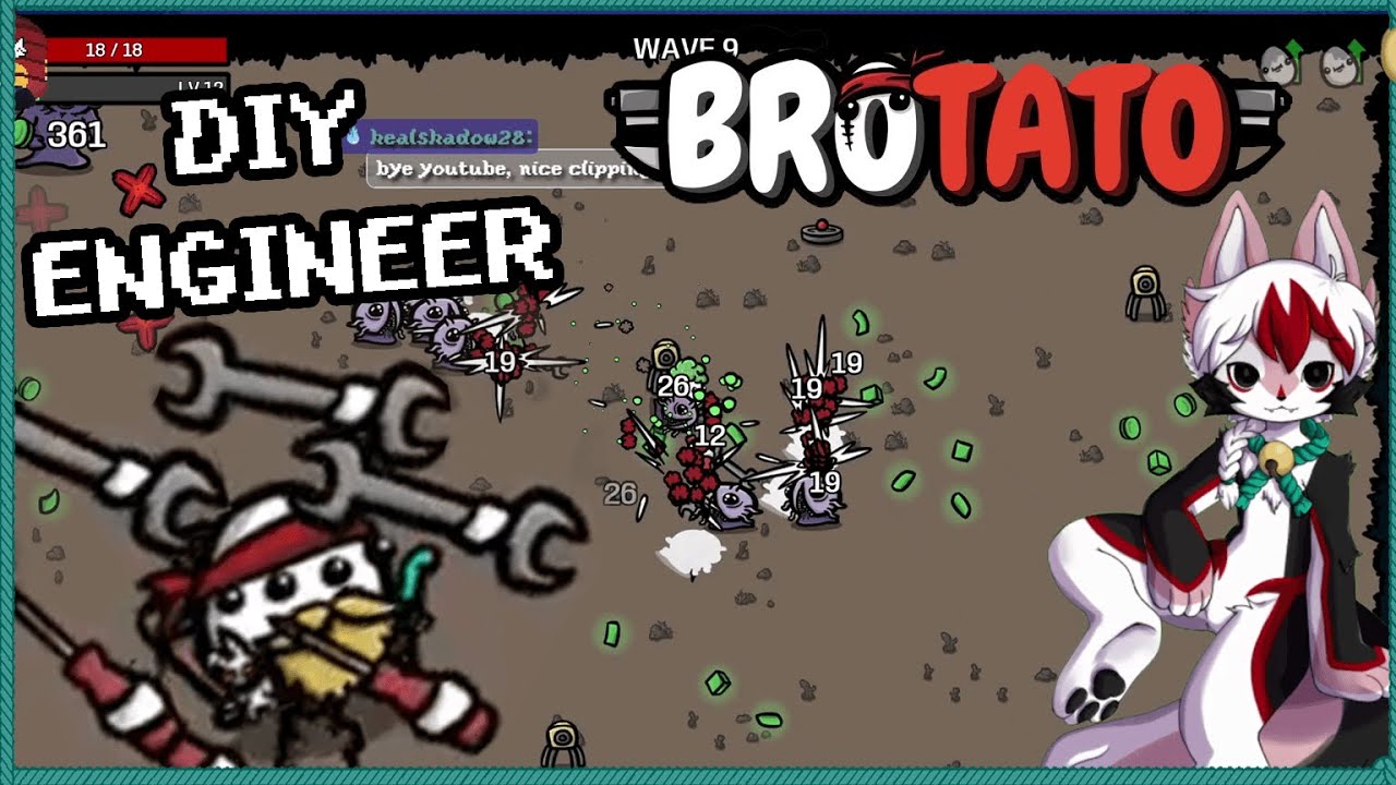 FIRST LOOK, DIY ENGINEER | Brotato Early Access 1 - YouTube