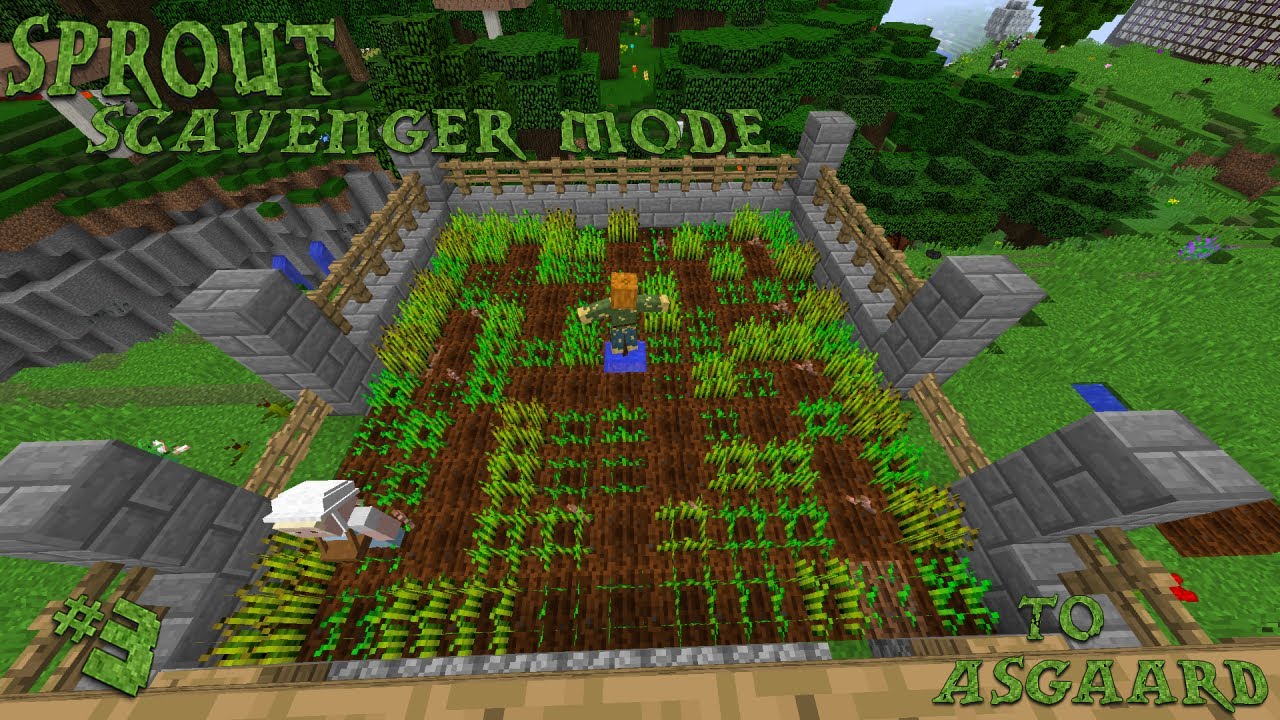 Minecraft 1.10.2 Sprout Ep. 3: Farming and Scavenging - YouTube