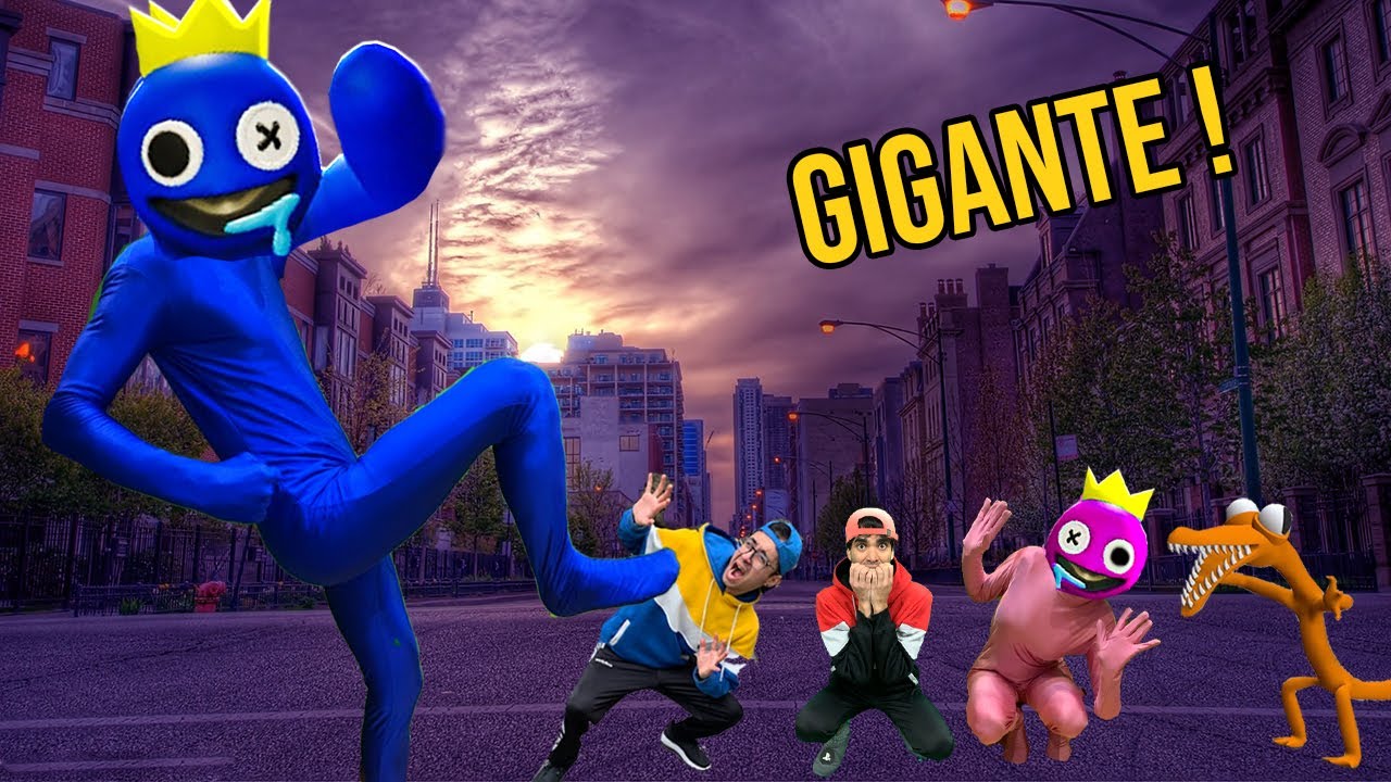 AZUL BABÃO FICOU GIGANTE E TENTOU ESMAGAR A BABONA ROSA, OS PANDAS E OS ...